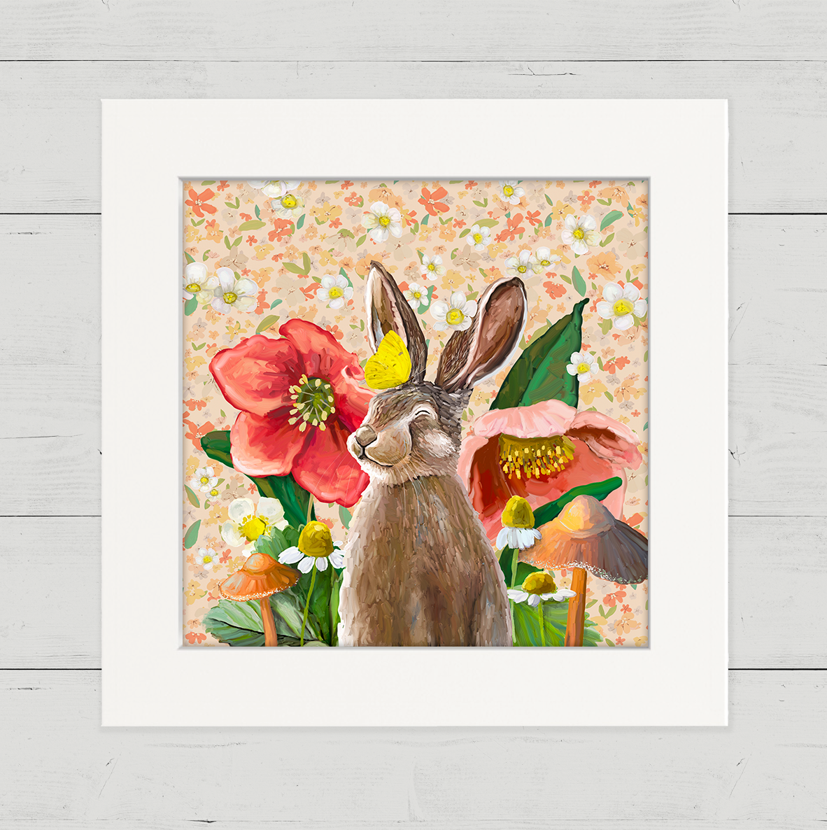 Among the Flowers Happy Square™ – Cathy Walters Art