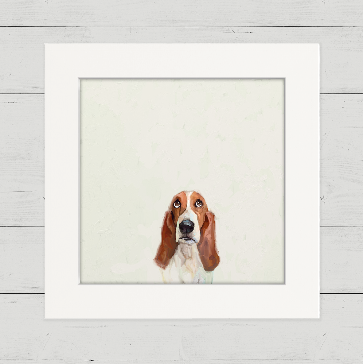 Best Friend - Things are Looking Up Basset Hound Happy Square™ – Cathy ...
