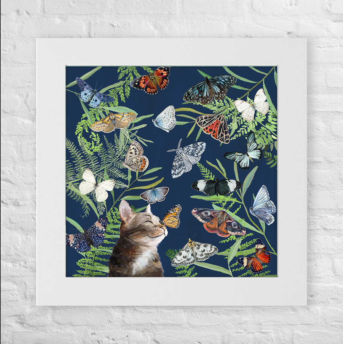 Butterfly Friend Happy Square™ – Cathy Walters Art