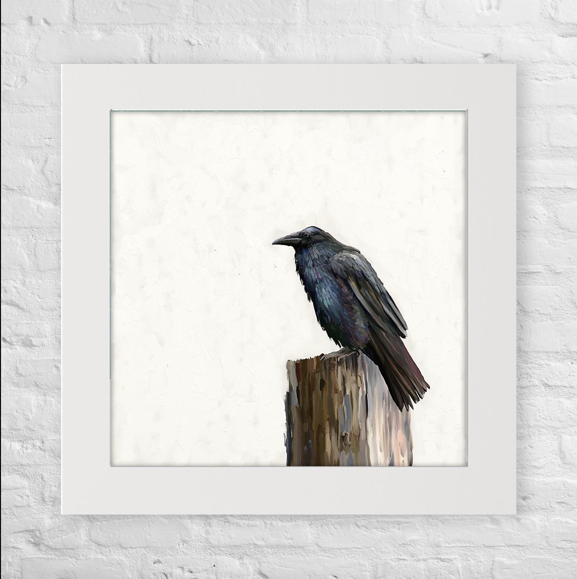 Fall - Raven Happy Square™ – Cathy Walters Art