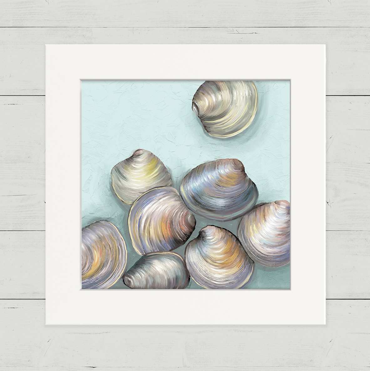 Happy as a Clam 1 Happy Square™ – Cathy Walters Art