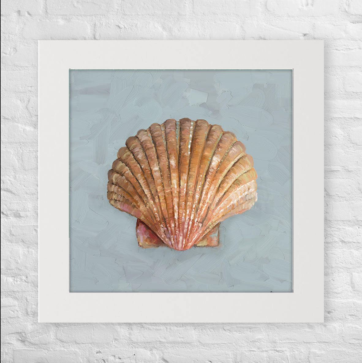 Scallop Shell Happy Square™ – Cathy Walters Art
