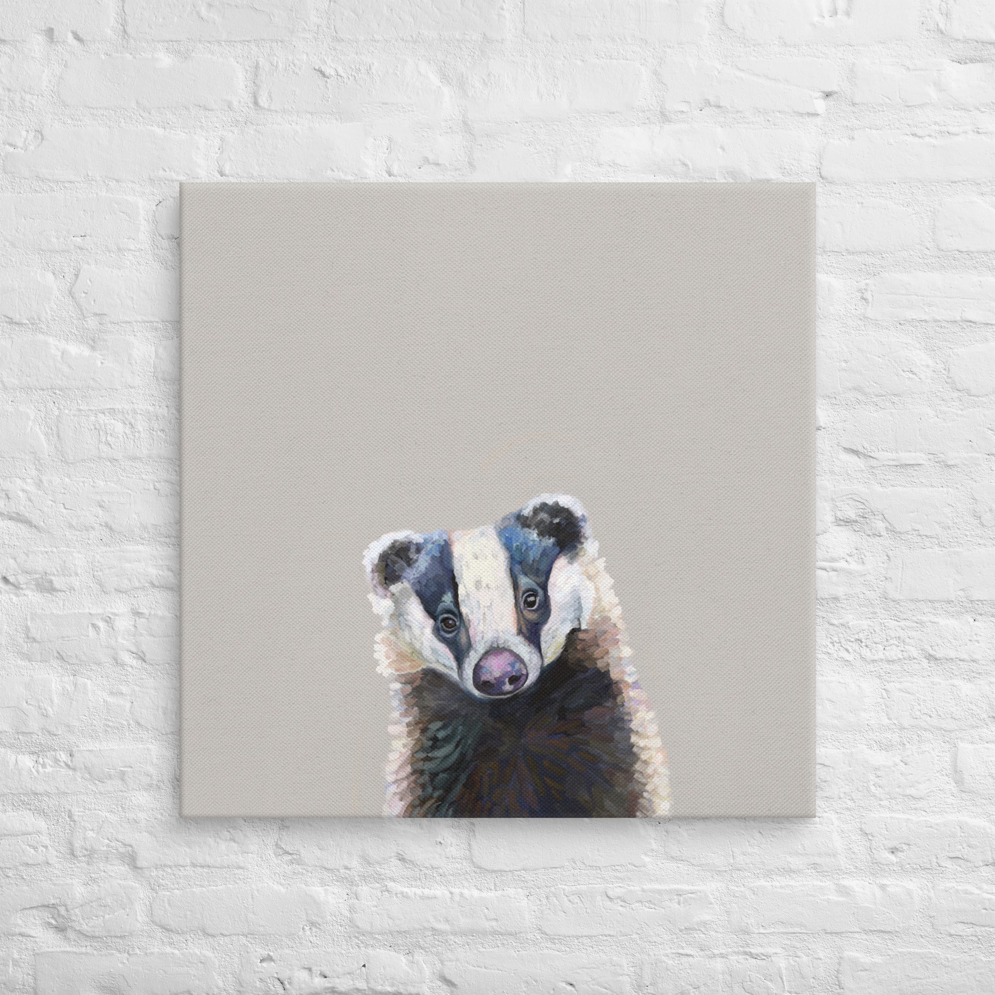 Badger Canvas Wrap – Cathy Walters Art