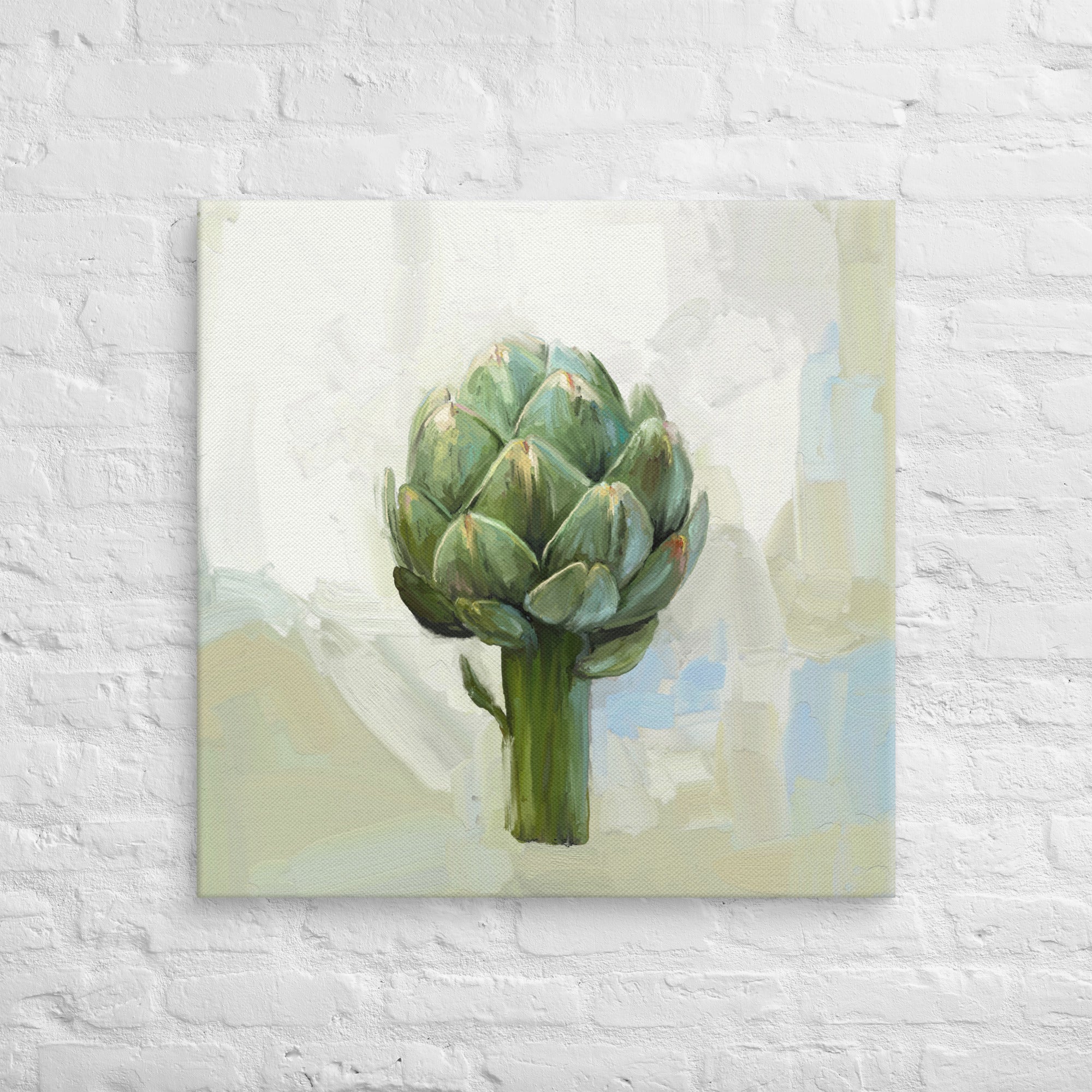 Kitchen Artichoke Canvas Wrap – Cathy Walters Art