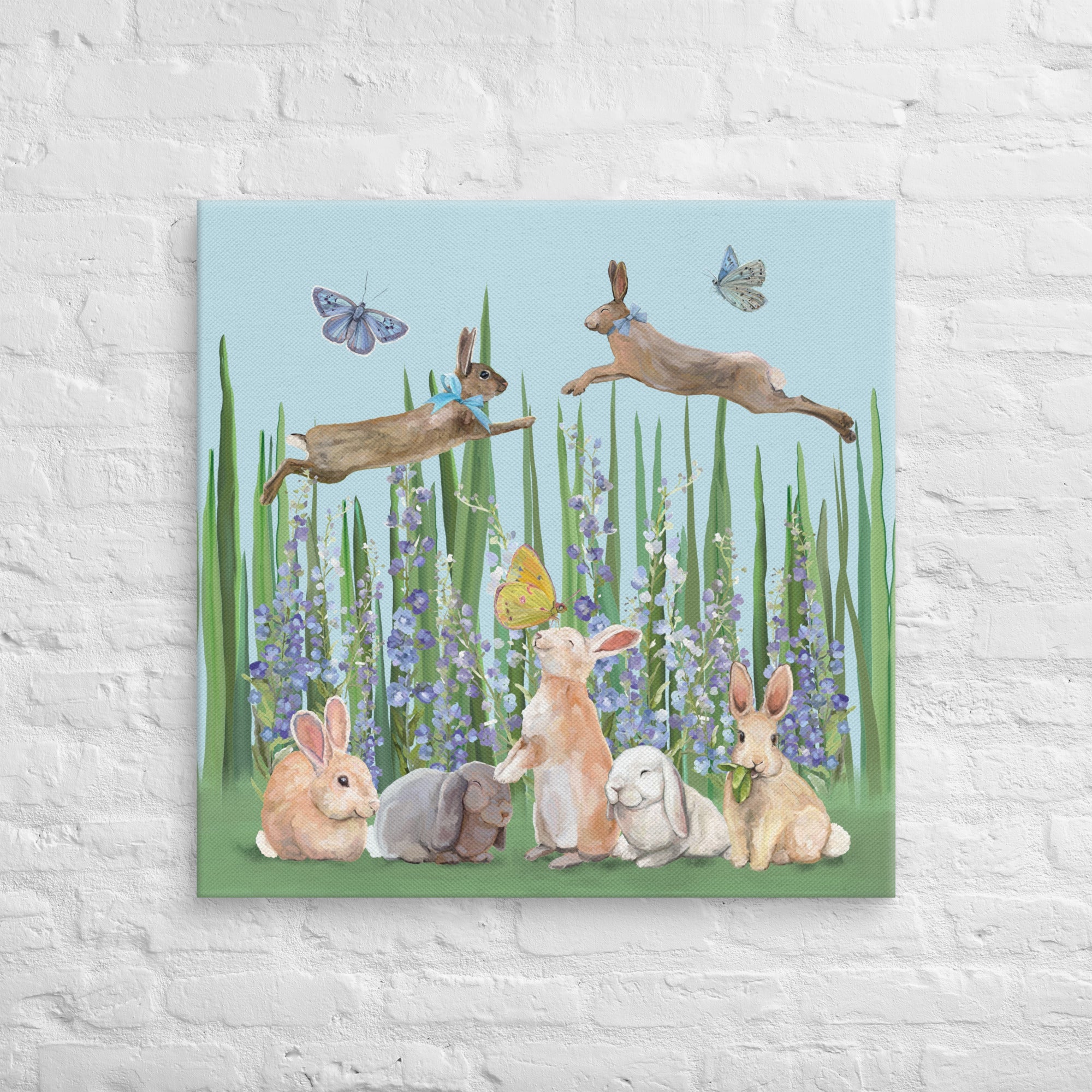 Bunny Celebration Canvas Wrap – Cathy Walters Art