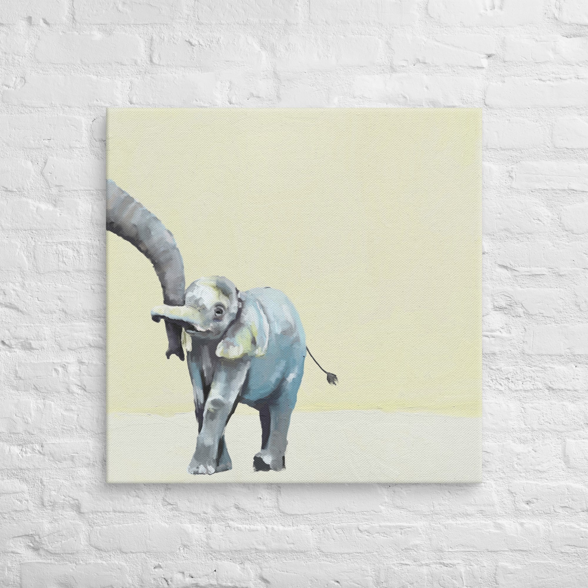 You and Me Elephant Canvas Wrap – Cathy Walters Art