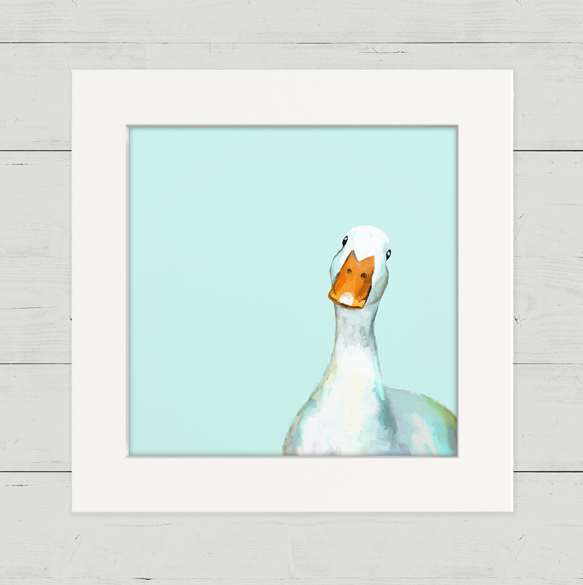 Curious Duck Happy Square – Cathy Walters Art